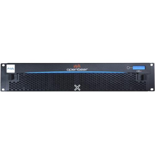 AJA OpenGear 2RU, 20-Slot Frame, Single Power Supply